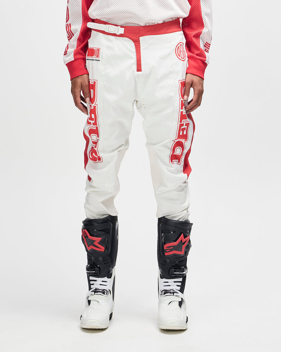 Pants | Deus Ex Machina | MX Pant - White Red – Deus Ex Machina Europe