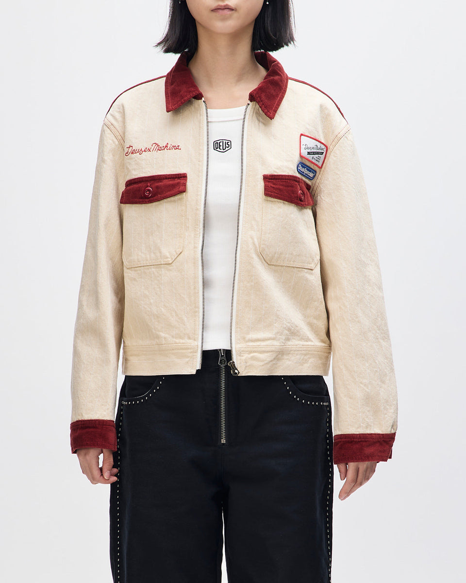 Jackets | Deus Ex Machina | Lyon Natural Jacket - Natural – Deus Ex ...