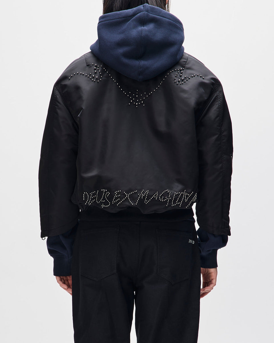 Jackets | Deus Ex Machina | Sunset Bomber - Black – Deus Ex Machina Europe