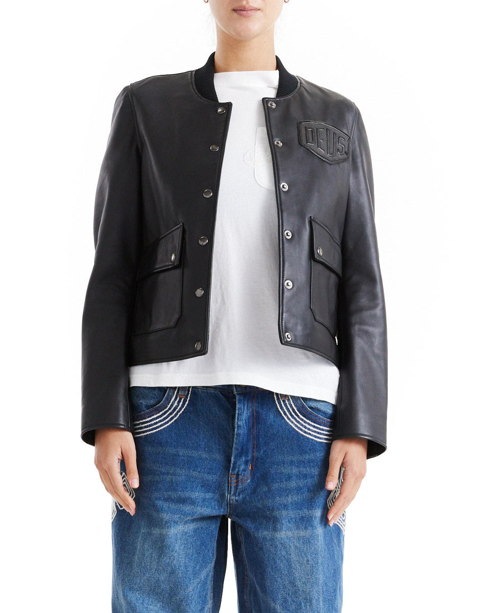Jackets | Deus Ex Machina | Norton Leather Jacket - Black – Deus Ex ...