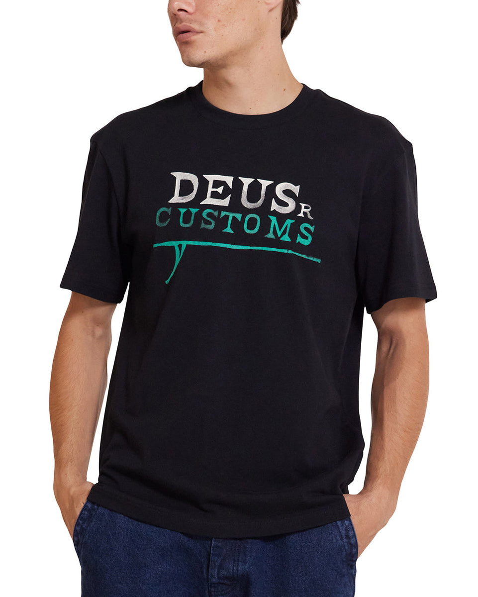 Tees | Deus Ex Machina | Big Wave Tee Black – Deus Ex Machina Europe
