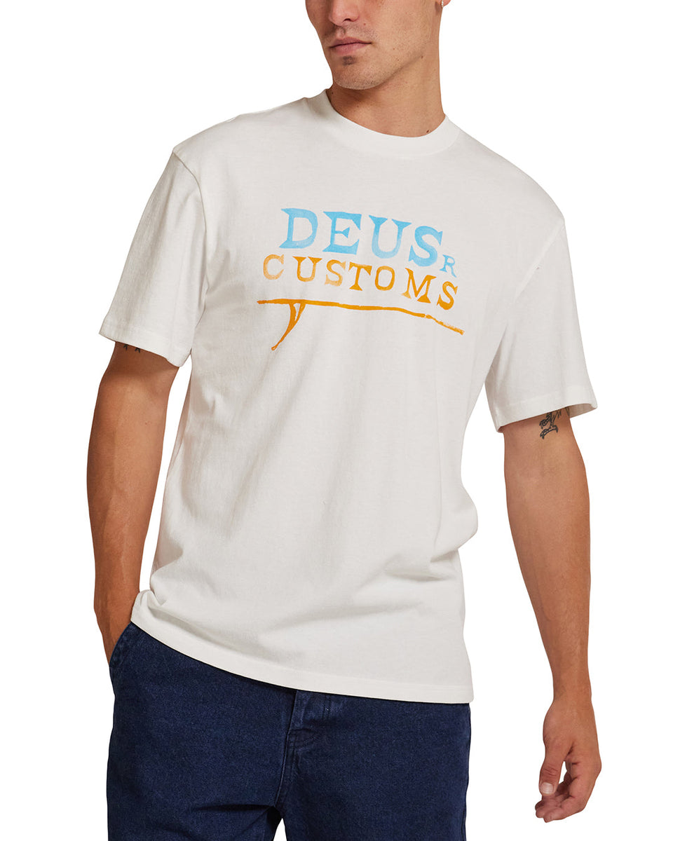 Tees | Deus Ex Machina | Big Wave Tee Vintage White – Deus Ex Machina ...