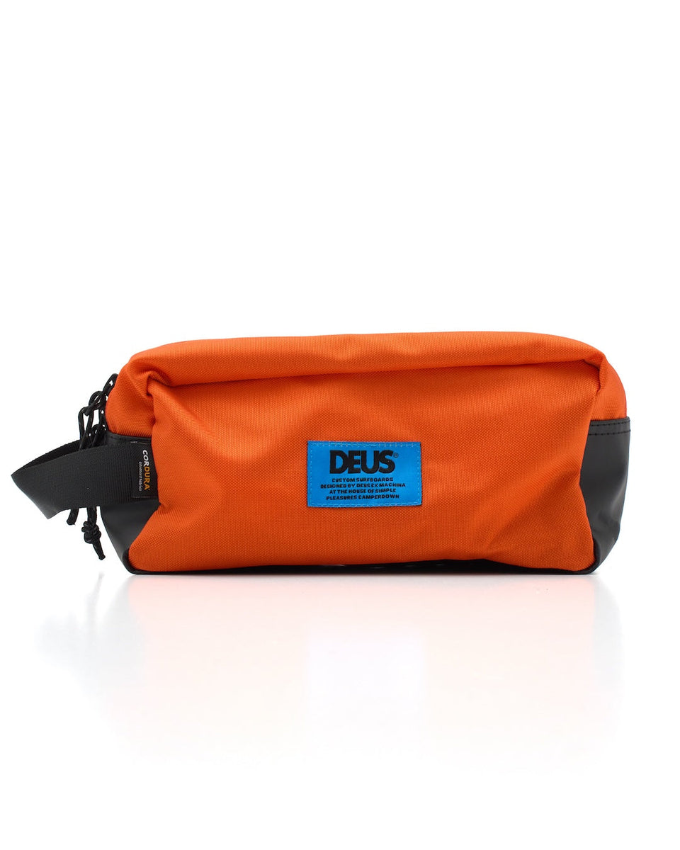 Luggage & Bags | Deus Ex Machina | Shoreline Wash Bag - Mandarin Orange ...