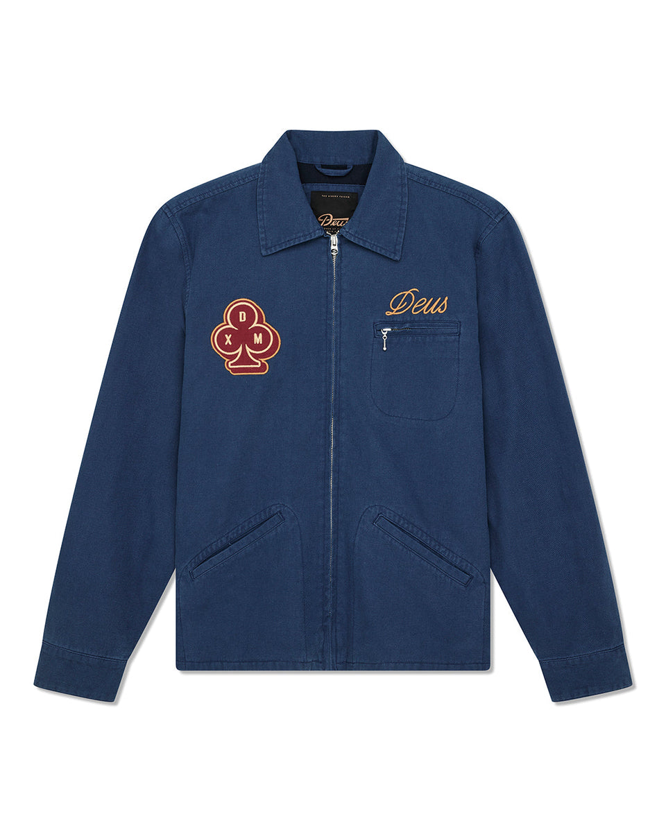 Jackets | Deus Ex Machina | Basto Club Jacket - Navy – Deus Ex Machina ...