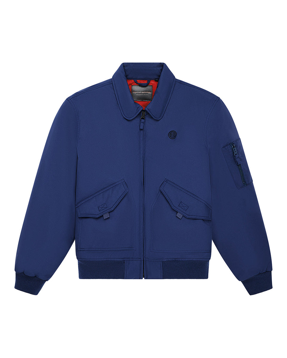 Chaquetas | Deus Ex Machina | Chaqueta de vuelo In Benzin - Negra ...