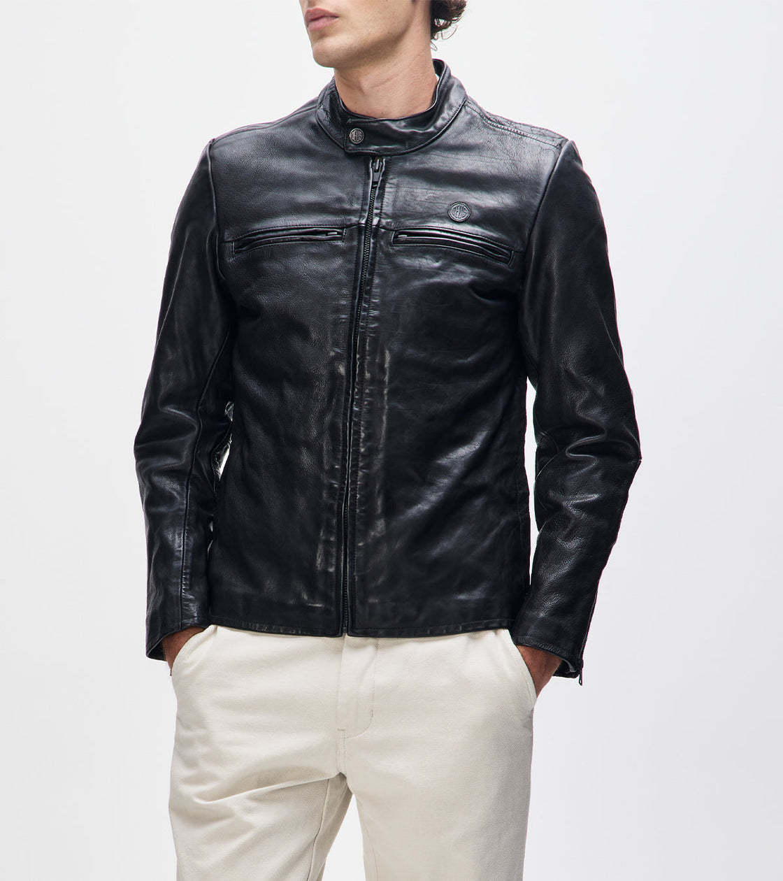 Jackets | Deus Ex Machina | Cruiser Leather Jacket - Black – Deus Ex ...