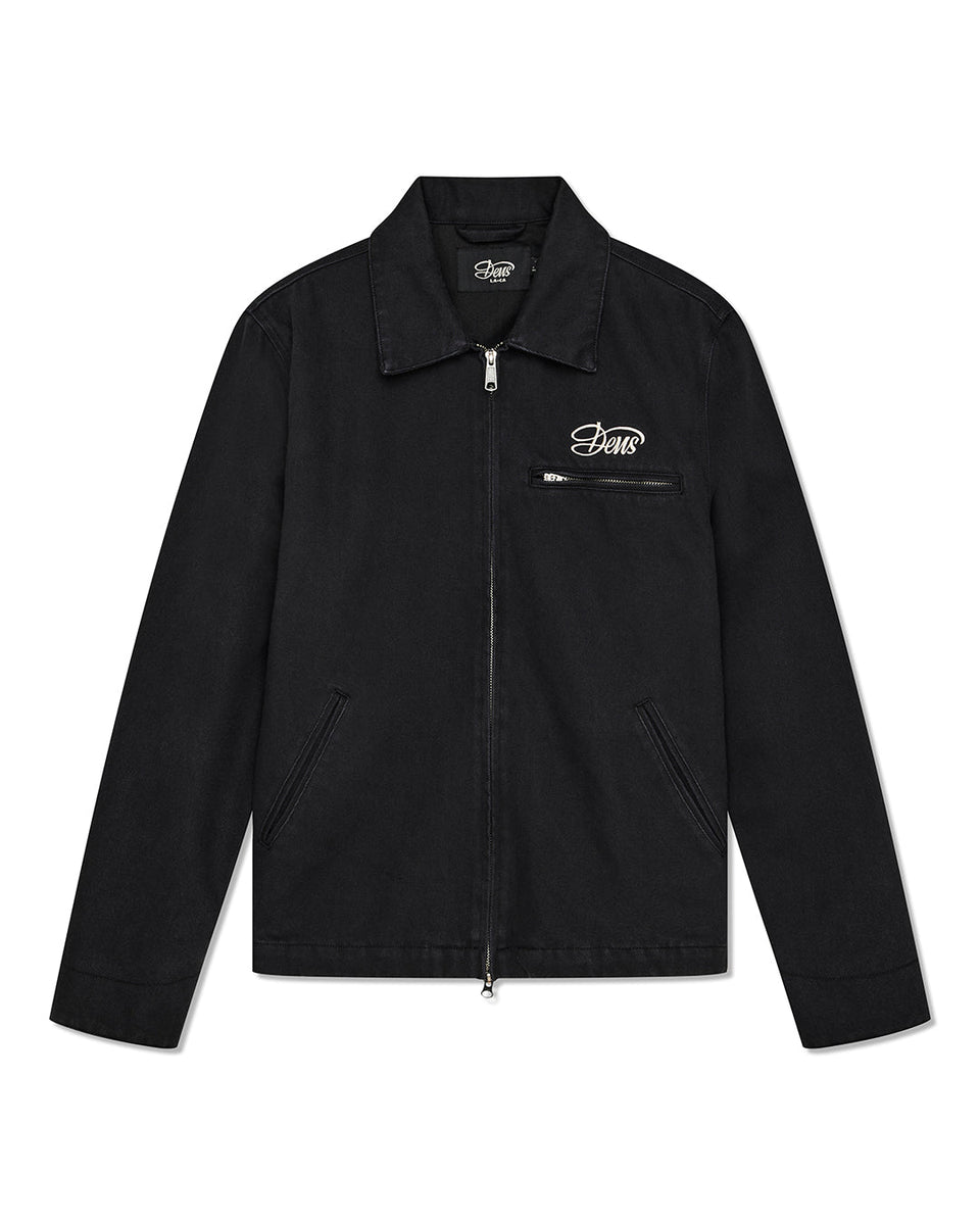 Jackets | Deus Ex Machina | Workwear Overdye Jacket - Anthracite – Deus ...