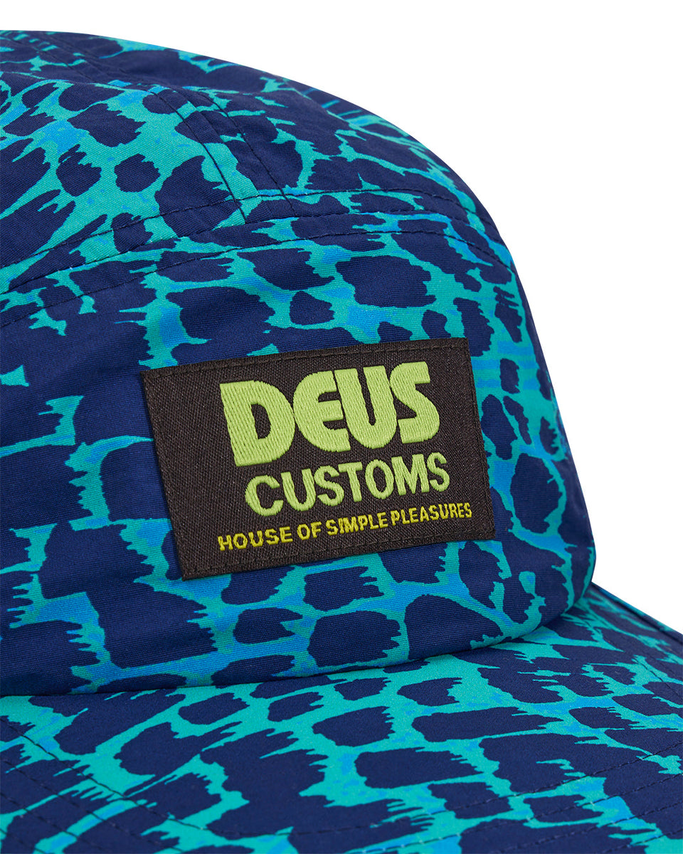 Hats | Deus Ex Machina | Clement 5 Panel Cap - Wave Ride Blue – Deus Ex ...