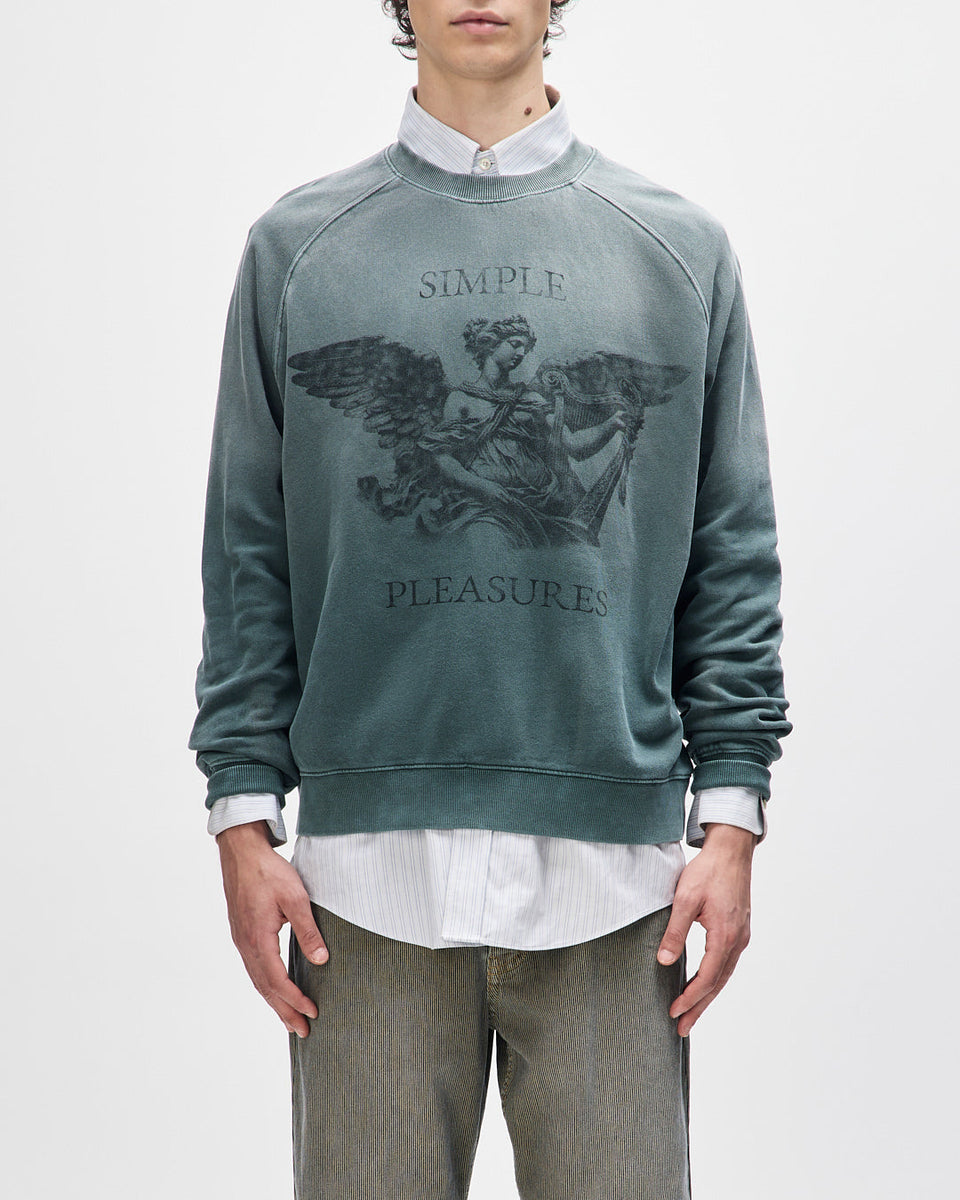 Fleece | Deus Ex Machina | Black And Blue Crew - Dark Forest – Deus Ex ...